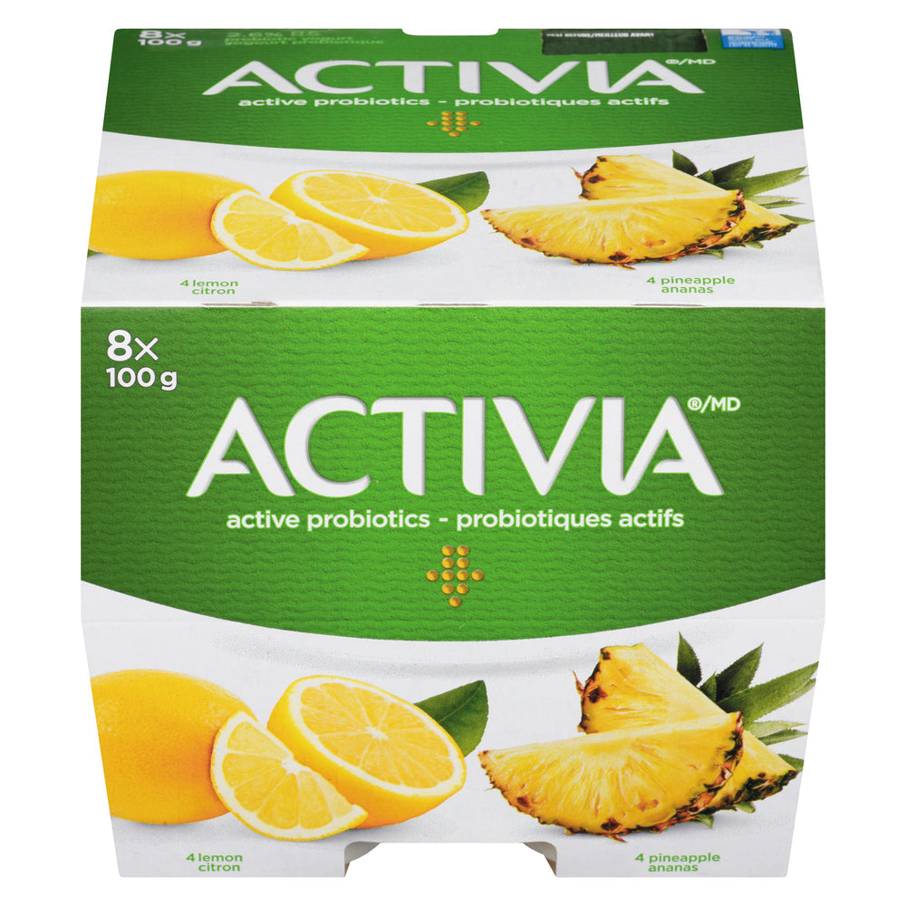 ACTIVIA YOG LEMON PINEAPPLE 8*100GR — Nuvo Express