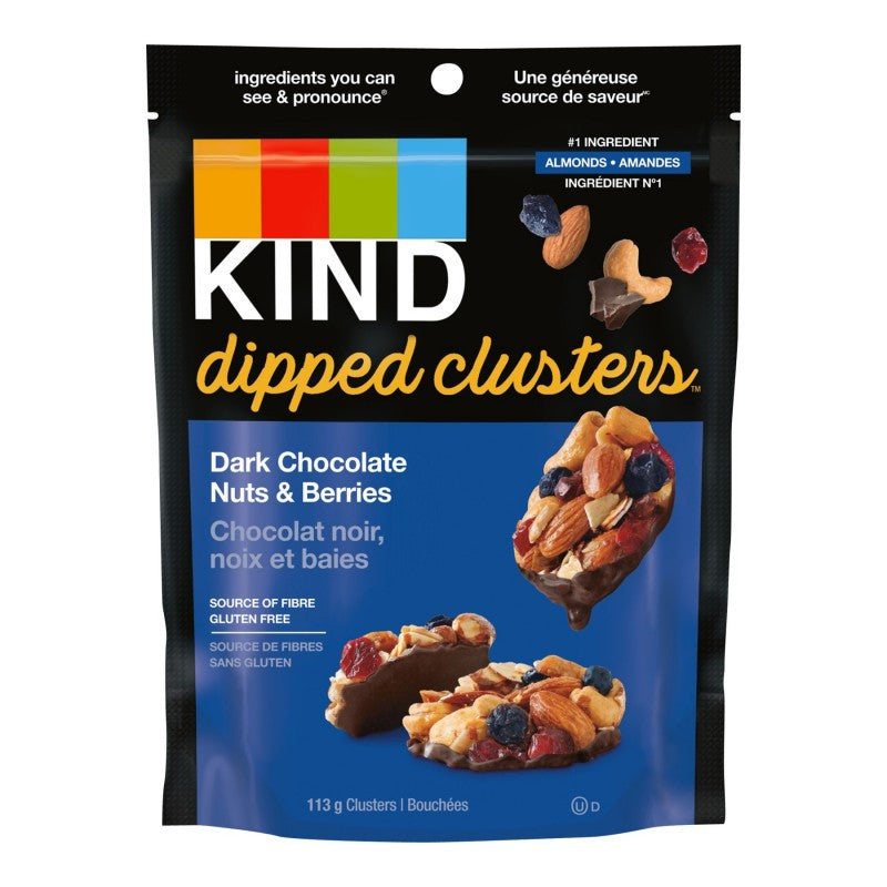 KIND DIPPED CLUSTERS DARK CHOCOLATE NUTS & BERRIES — Nuvo Express