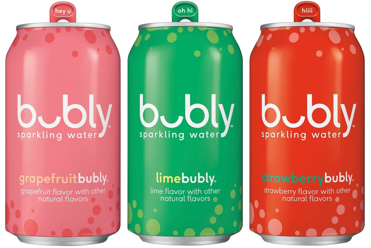 BUBLY, SPARKLING WATER VARIETY, 24 x 355 ML — Nuvo Express